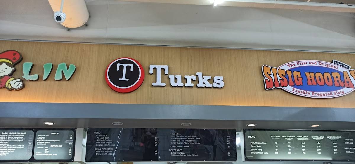 Carta del restaurante Turks, Parañaque, F25J+6WM