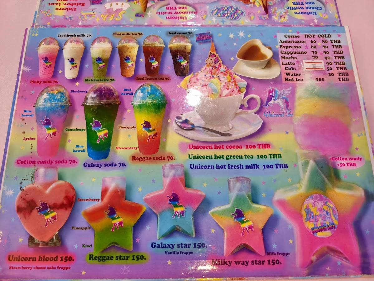 Menu at Unicorn Cafe, Bangkok, 44/1 Soi Sathon 8