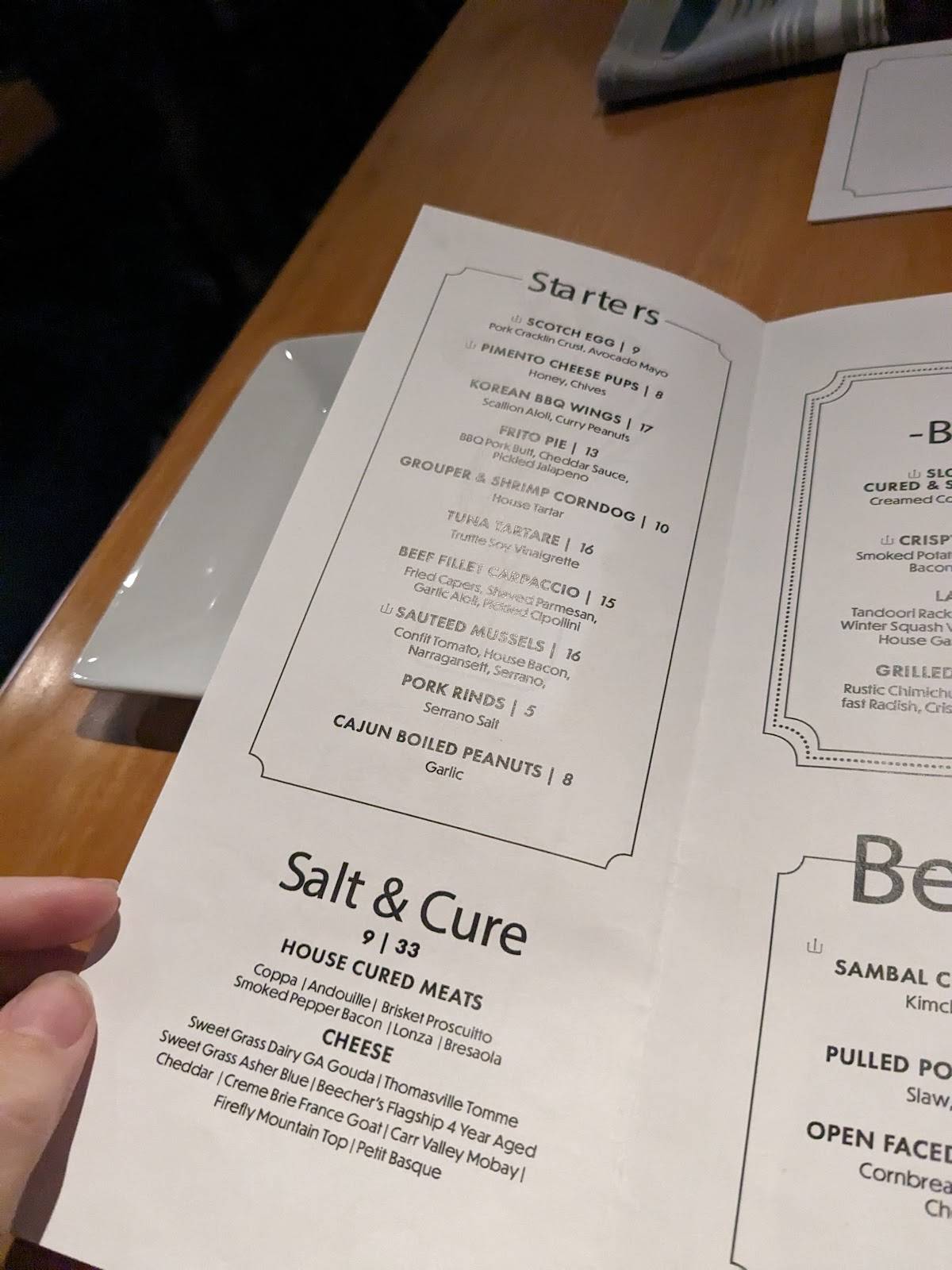Menu at Union Public House, Pensacola, 36 E Garden St