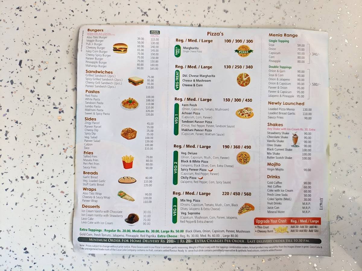 Menu at Hungry Point, Urmar Tanda