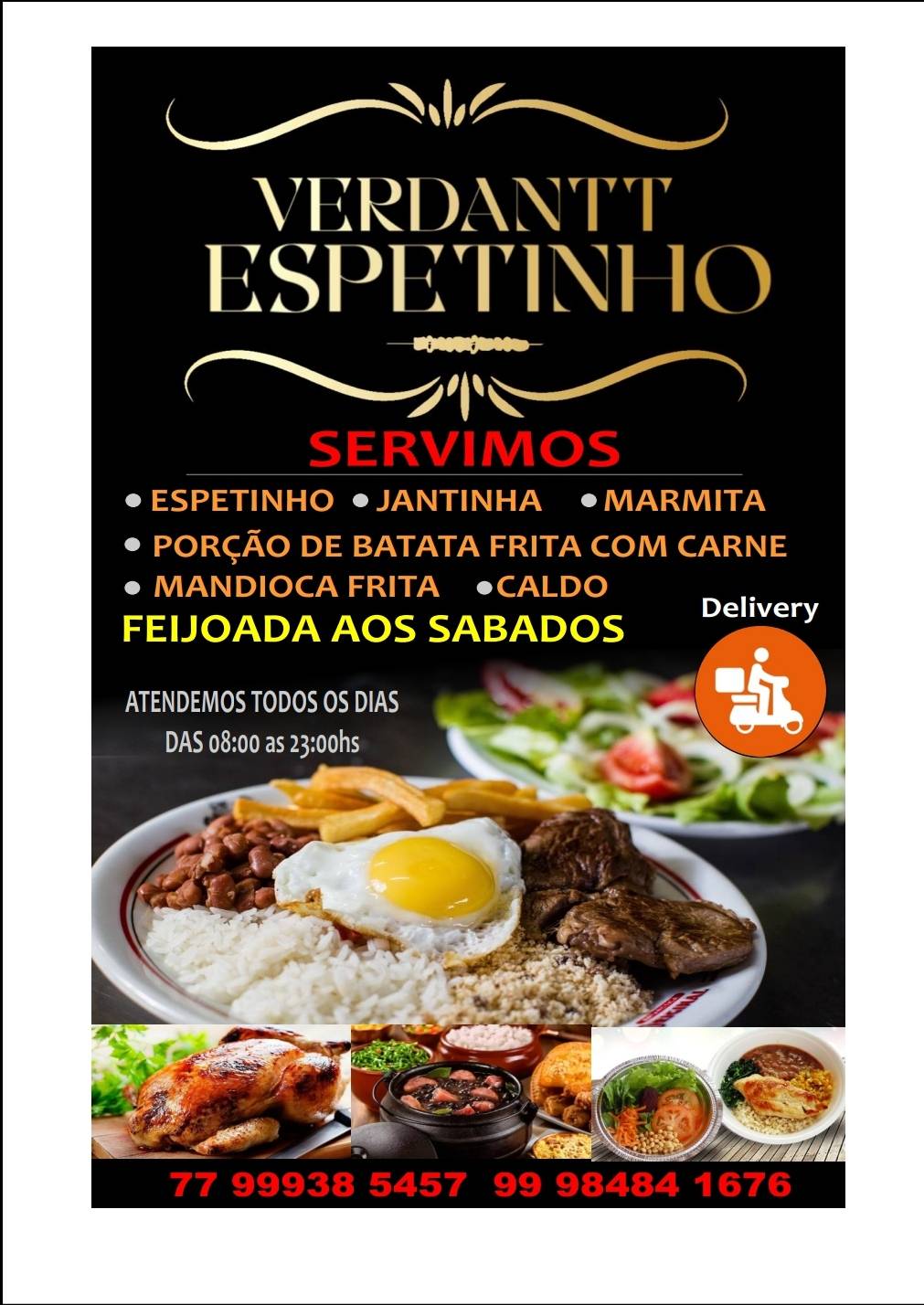 Menu at VERDANTT ESPETINHO restaurant, Luis Eduardo Magalhães