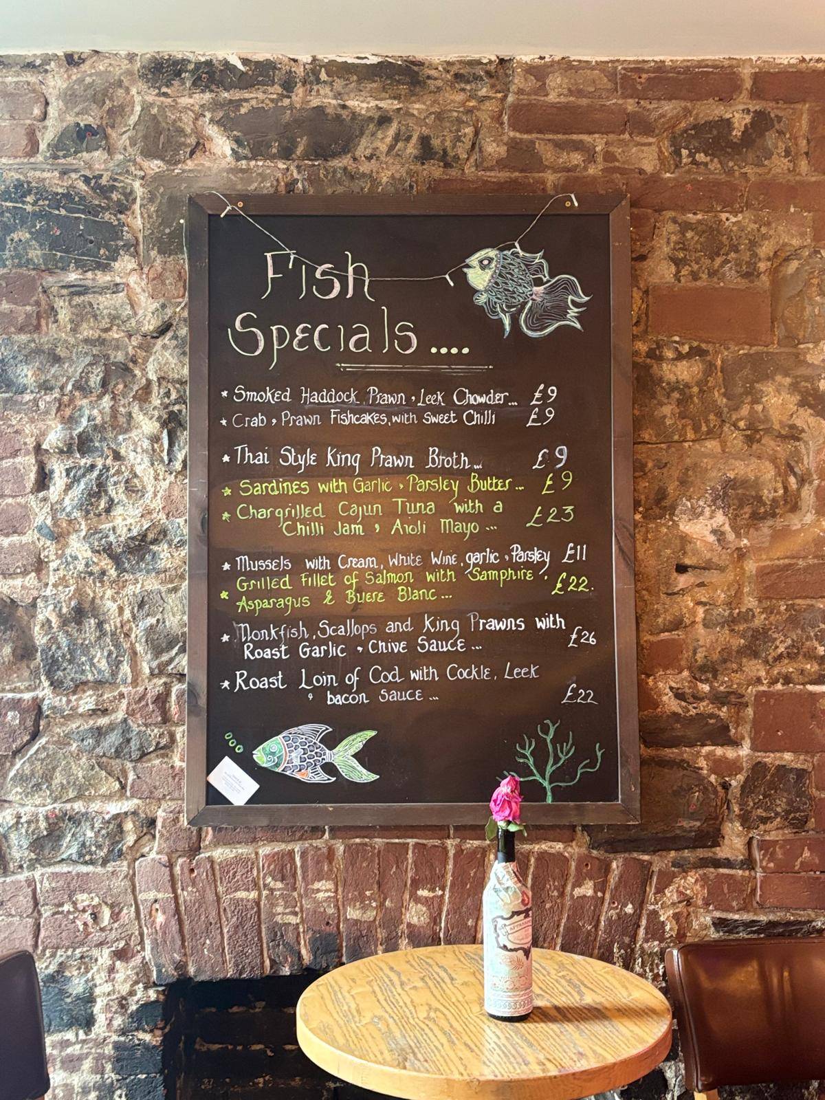 Menu at Venue 42 pub & bar, The Mumbles