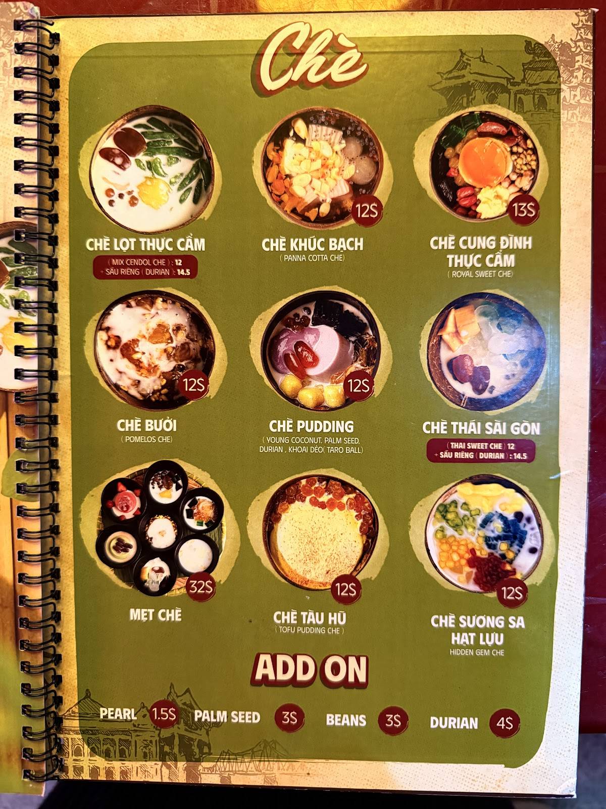Carta del restaurante Vie Coffee and Vietnamese Street Food, Auckland