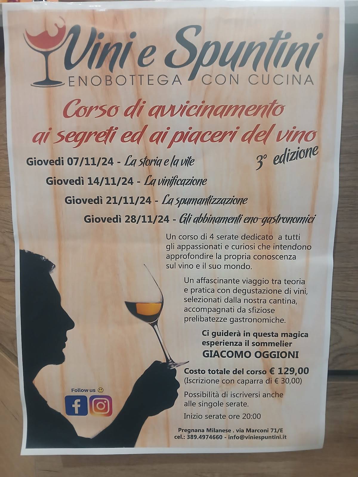 Menu at Vini e Spuntini pub & bar, Pregnana Milanese