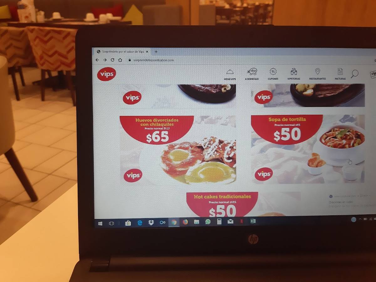 Carta del restaurante Vips, Tlalnepantla, Autopista México - Querétaro 1007