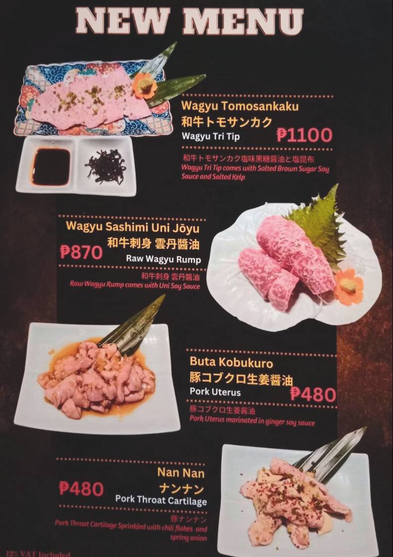 Carta del restaurante Wagyu Manila Makati, Makati