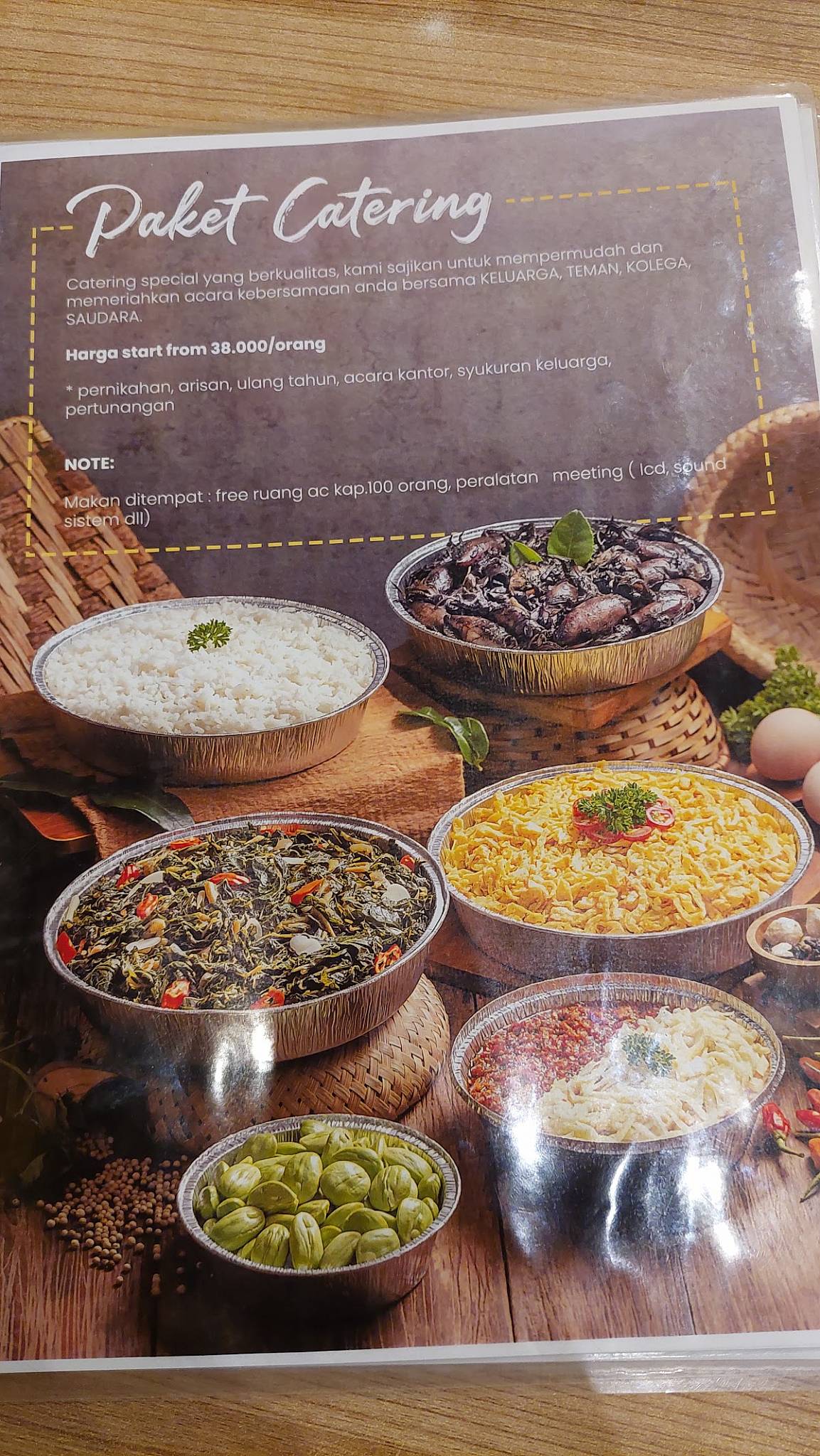 Menu at Waroeng Kaligarong - Kuliner Semarang Panjaitan restaurant ...