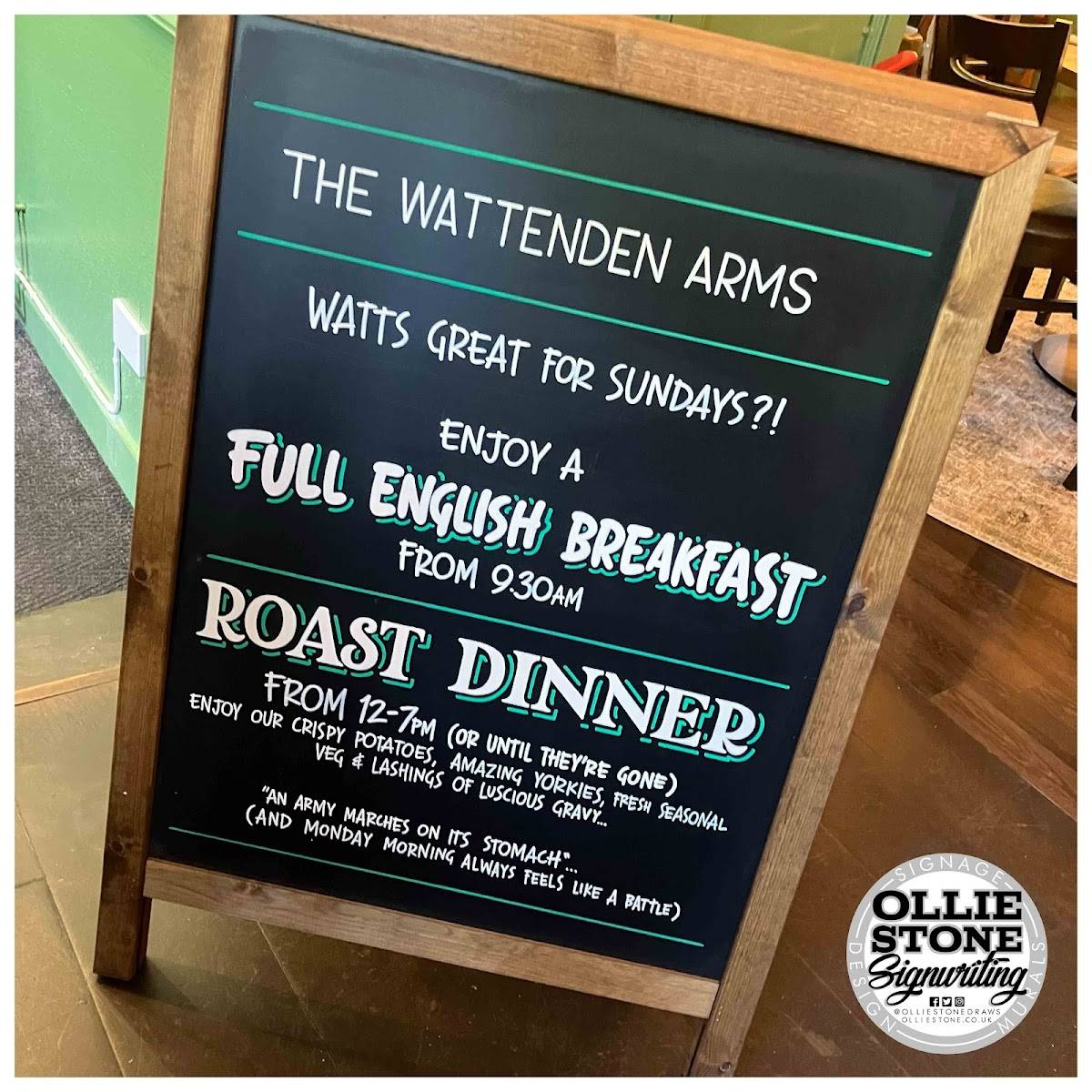 Menu at Wattenden Arms pub & bar, Kenley