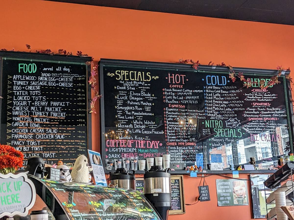 Carta del restaurante Weird Brothers Coffee, Leesburg