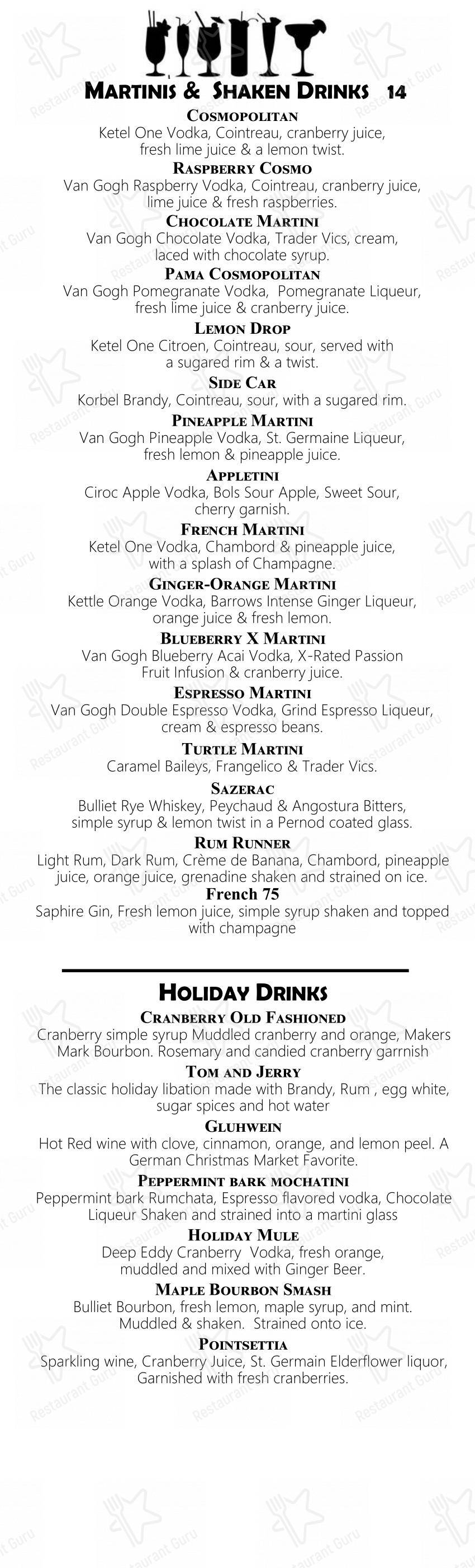 Menu at Weissgerber's Golden Mast Inn restaurant, Okauchee Lake, 5293 ...