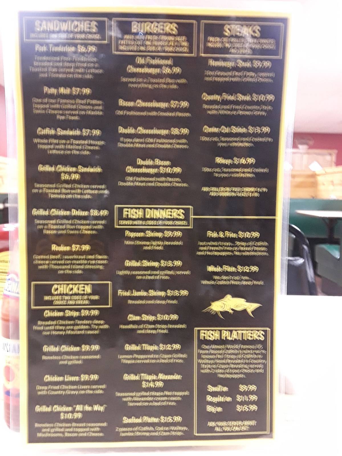Menu at Fish Shack restaurant, West Plains