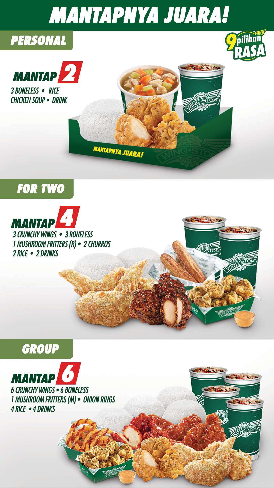 Menu at Wingstop ITC BSD City restaurant, South Tangerang