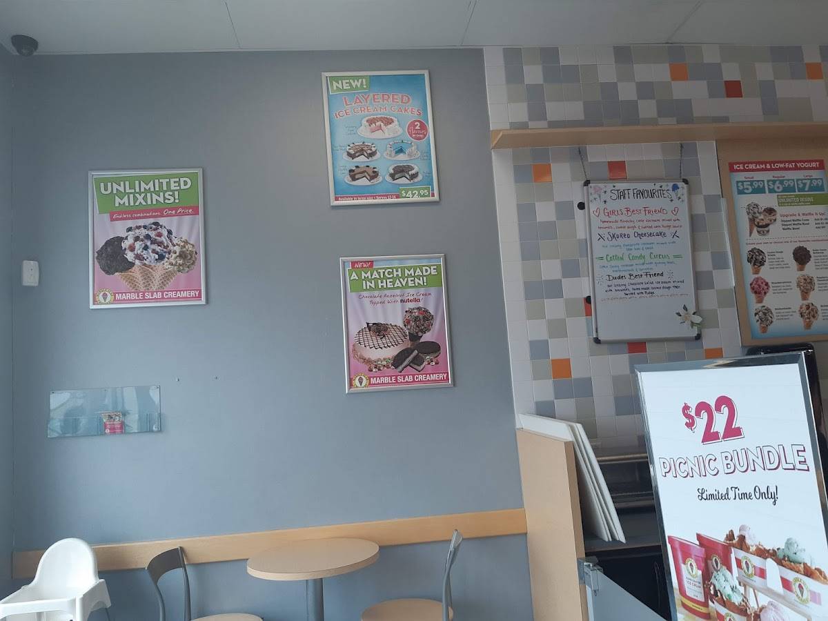Menu at Marble Slab Creamery desserts, Winnipeg, Kenaston Blvd #180
