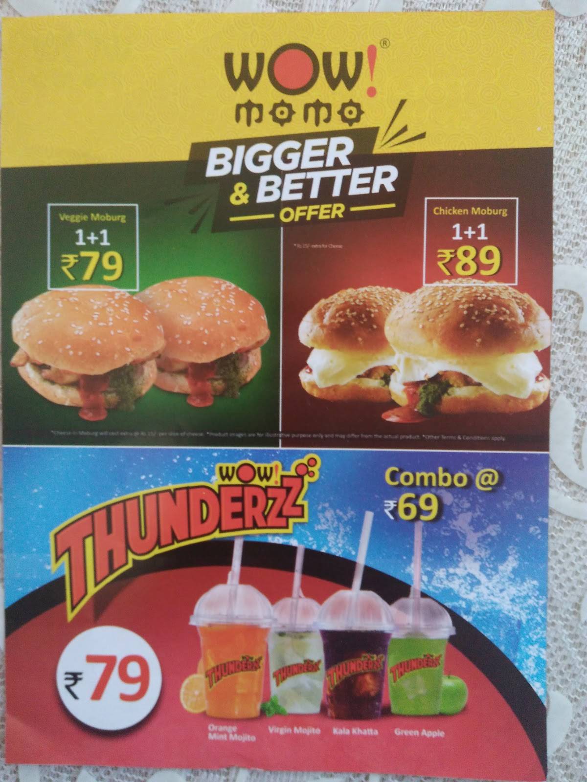 Menu at Wow! Momo, Kolkata, 3rd Floor