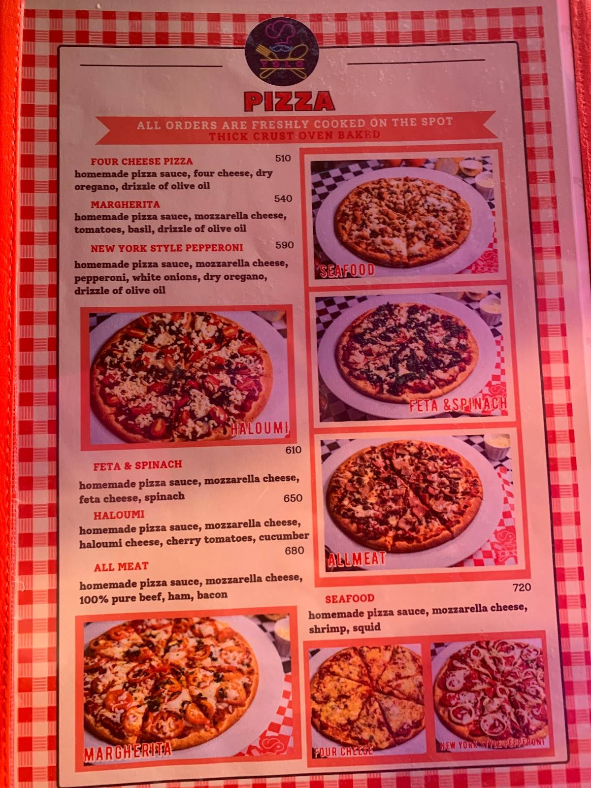 Menu at YOLO Retro Diner - BF Resort restaurant, Las Pinas