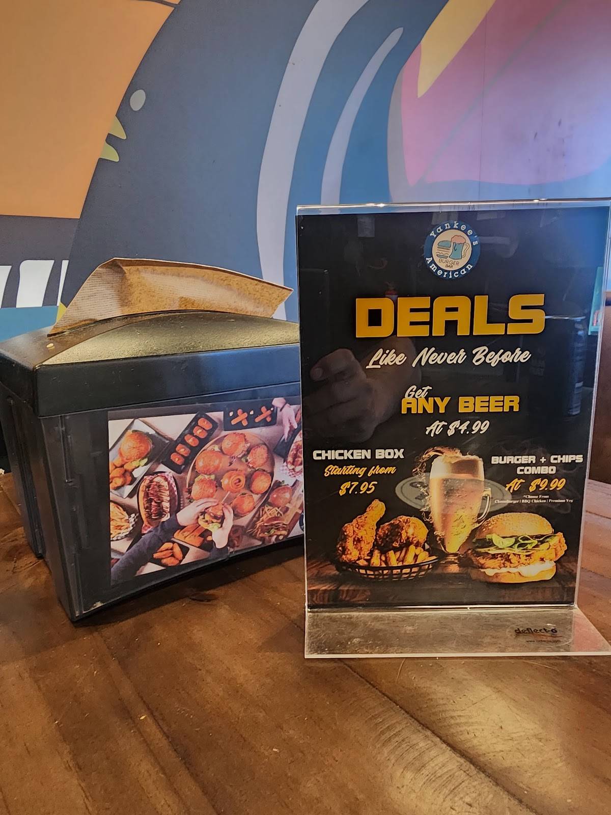 Menu at Yankees Burger Bar - Angle vale, Angle Vale