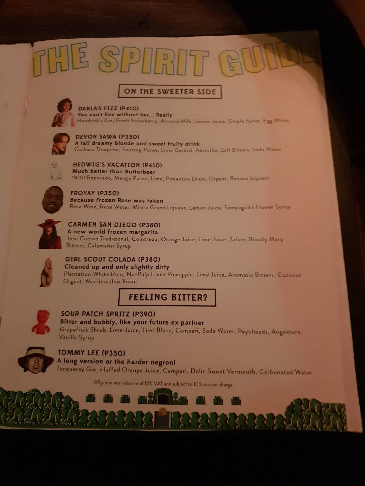 Menu at Yes Please at The Palace pub & bar, Taguig, 38th St. Uptown