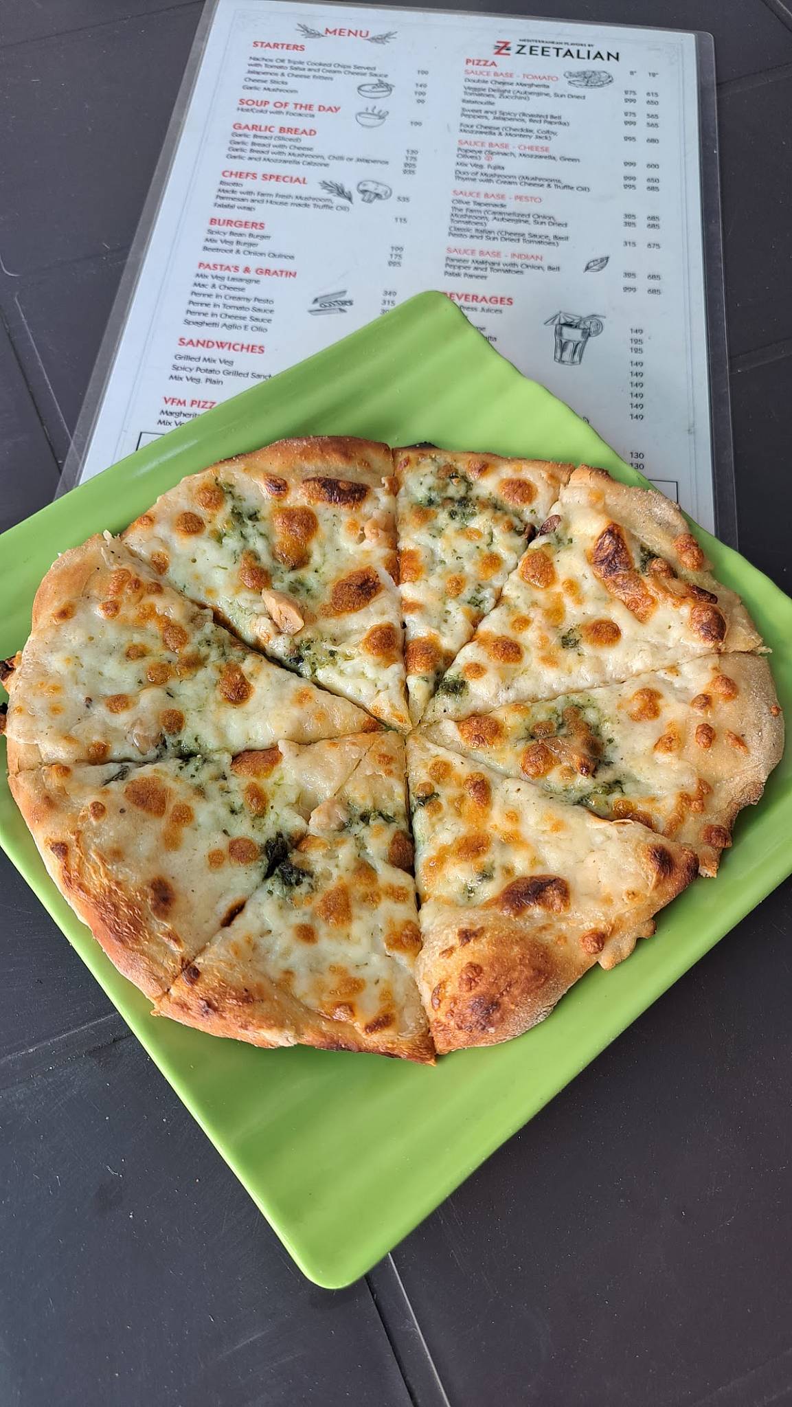 Menu at ZEETALIAN, Vadodara, 2-5 Goldcroft