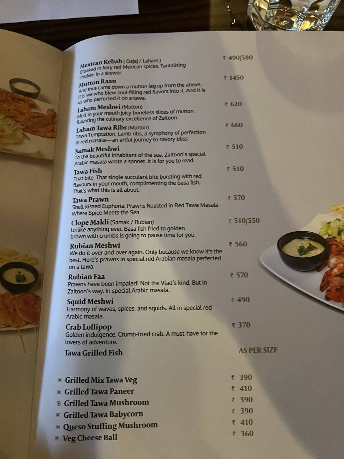 Menu at Zaitoon Restaurant, Tambaram, Chennai