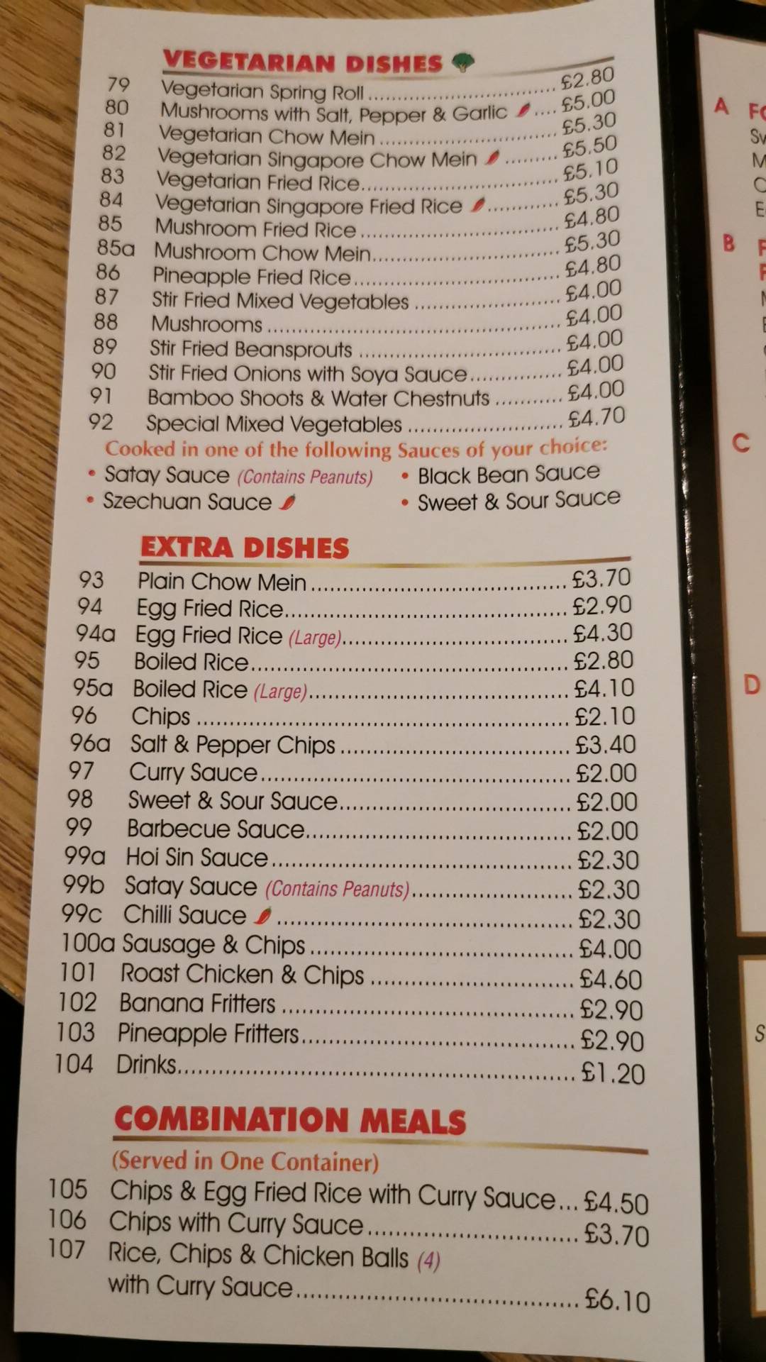 Menu at Zen Chinese Takeaway fast food, Cirencester