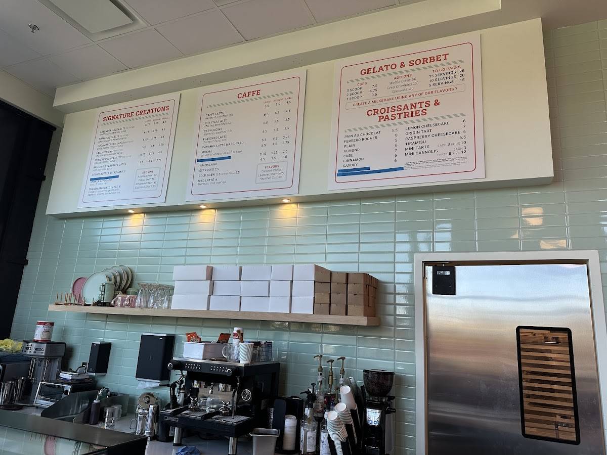 Menu at Zero Gradi Mckinney desserts, McKinney