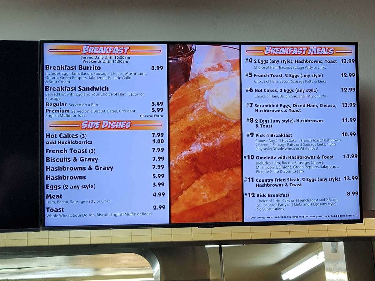 Menu at Zip's Drive-In - Cheney fast food, Cheney