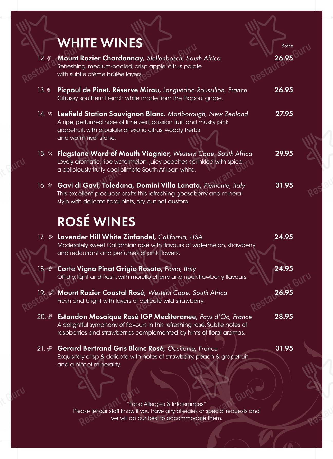 Menu at andwhynot pub & bar, Mansfield