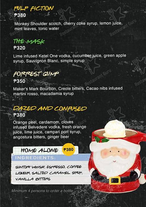Menu at Yes Please at The Palace pub & bar, Taguig, 38th St. Uptown