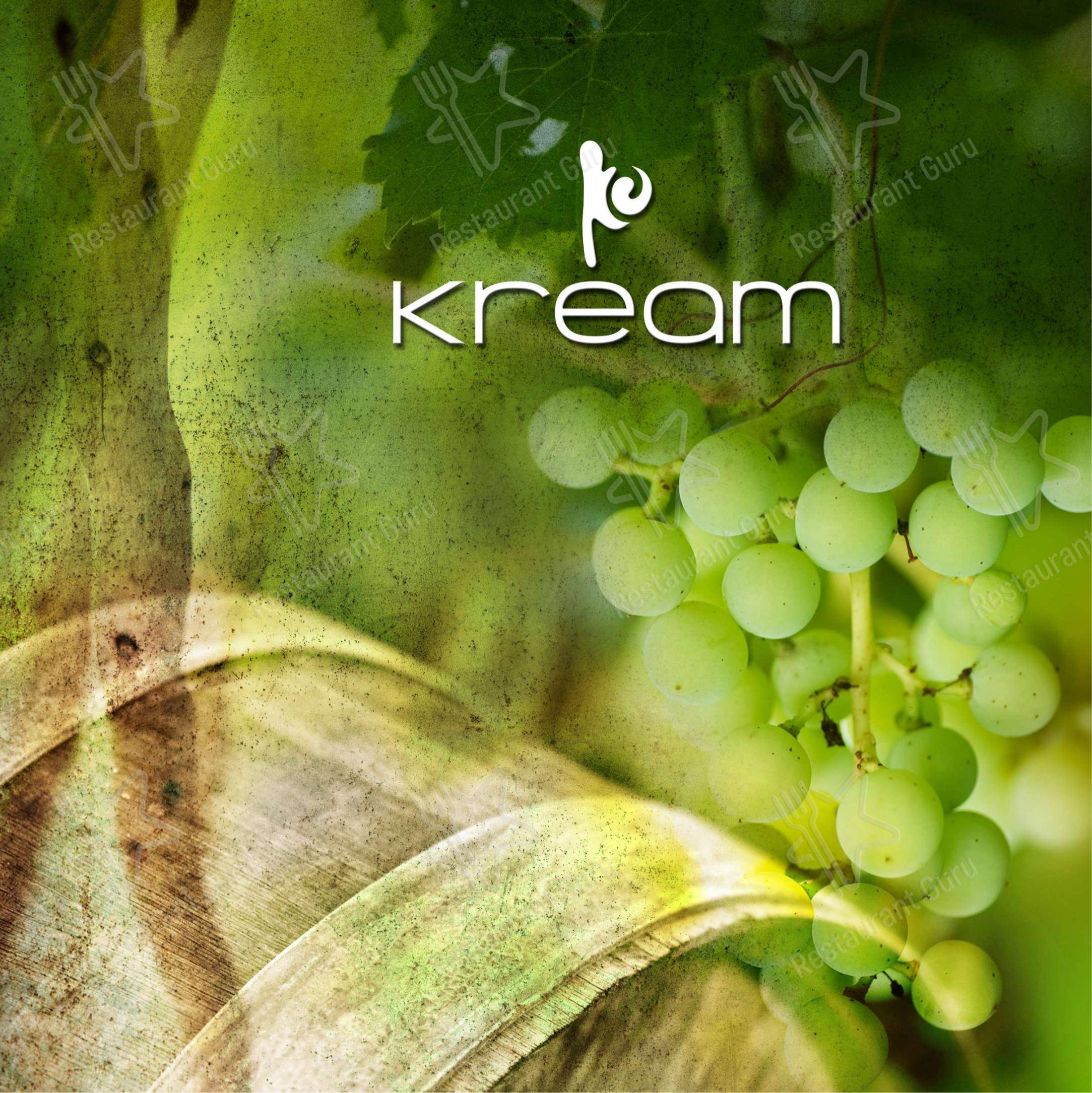 Menu at Kream Restaurant Mall of Africa, Midrand