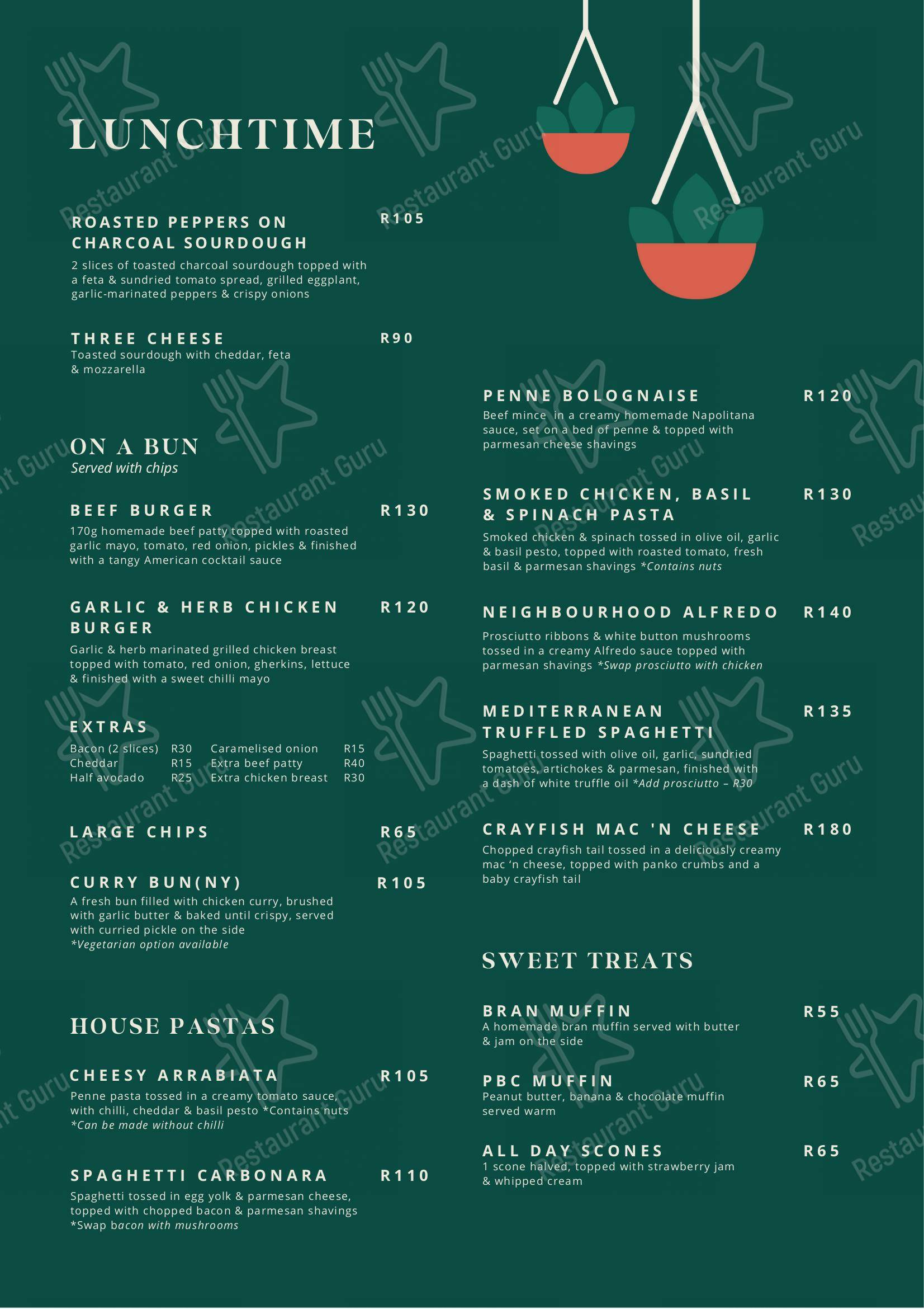 Menu at Gatvol coffee coffee house, La Lucia