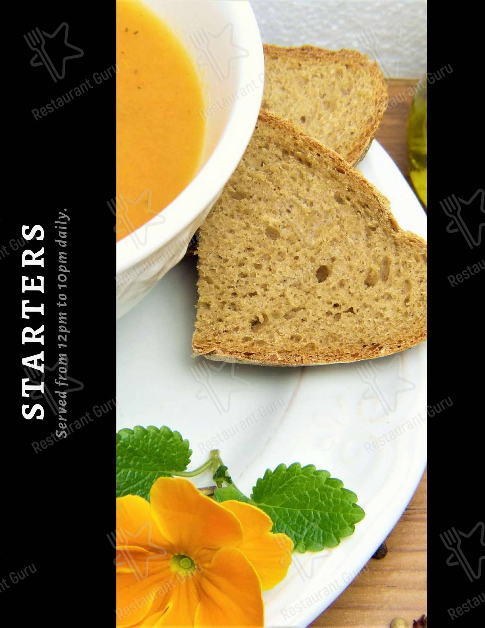 Menu at Aloe Lifestyle Hotel restaurant, Eshowe