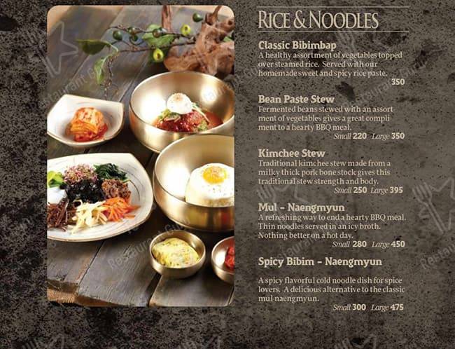 Menu at Namoo House BBQ, Taguig, Ground Floor Uptown Parade 9th Avenue ...