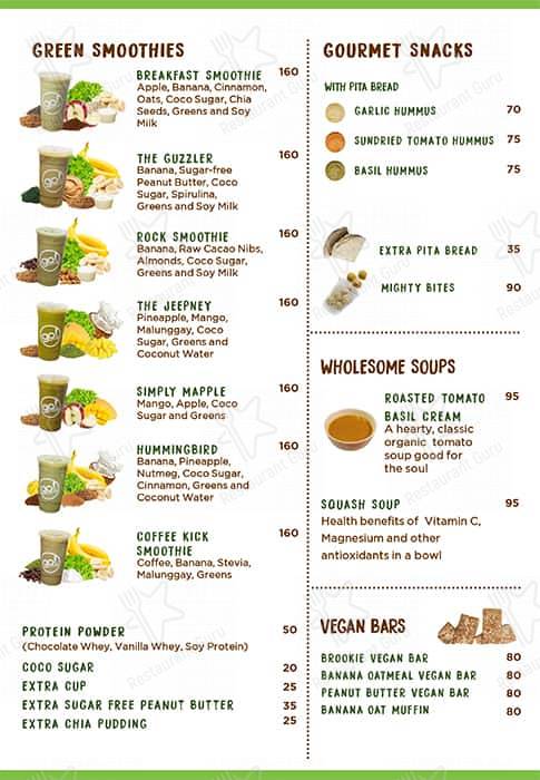 Menu at Go! Salads pub & bar, Taguig, Ground Floor