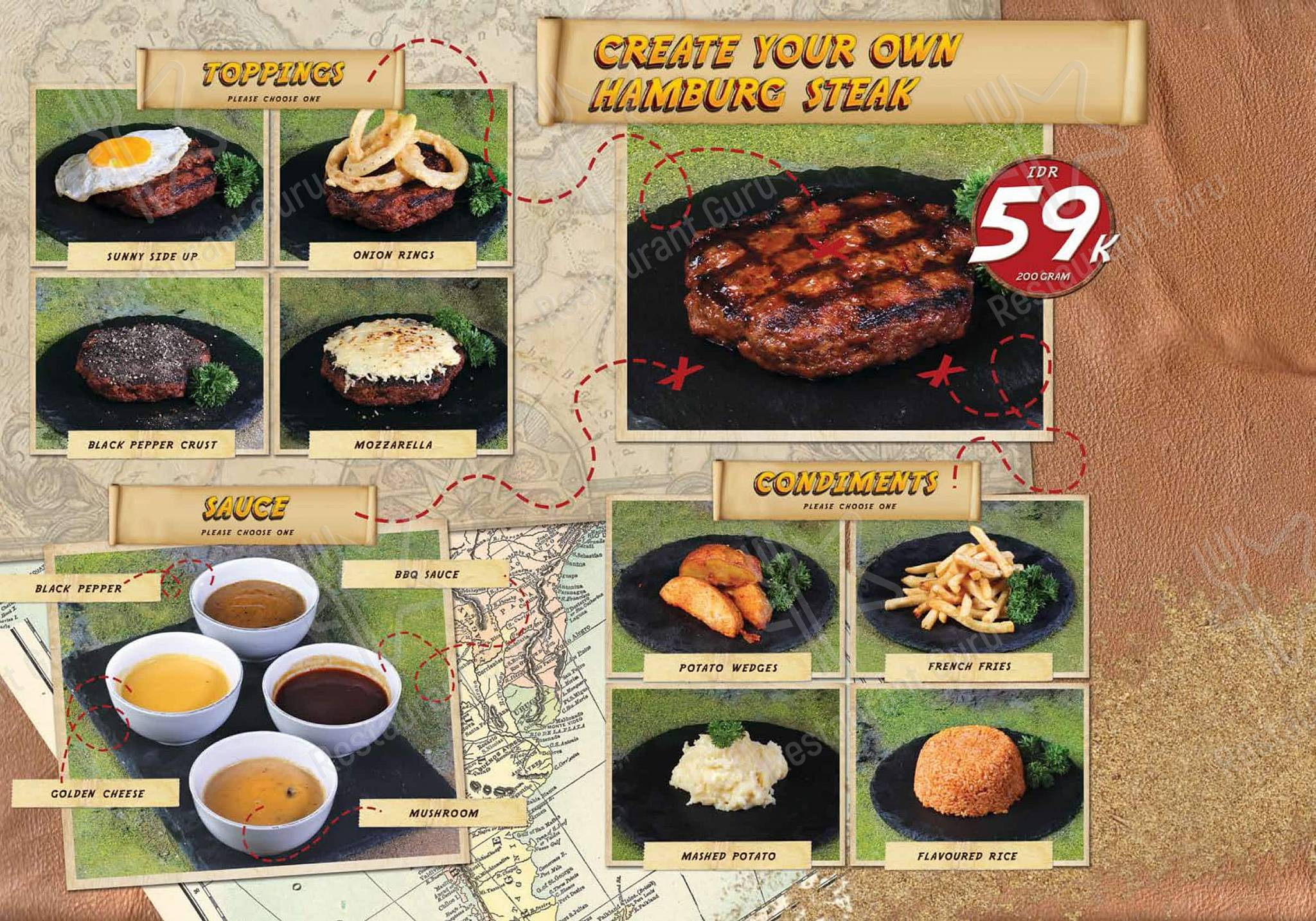 Menu at Karnivor Restaurant, Bandung