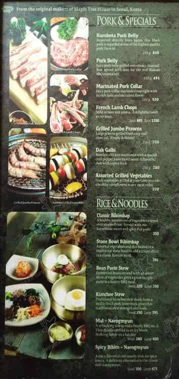 Carta de barbacoa Namoo House, Taguig, Ground Floor Uptown Parade 9th ...