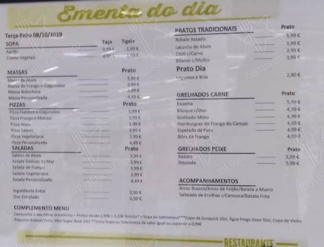 Menu em Pingo Doce restaurante, Odivelas, Rua Actor José Camacho Costa ...