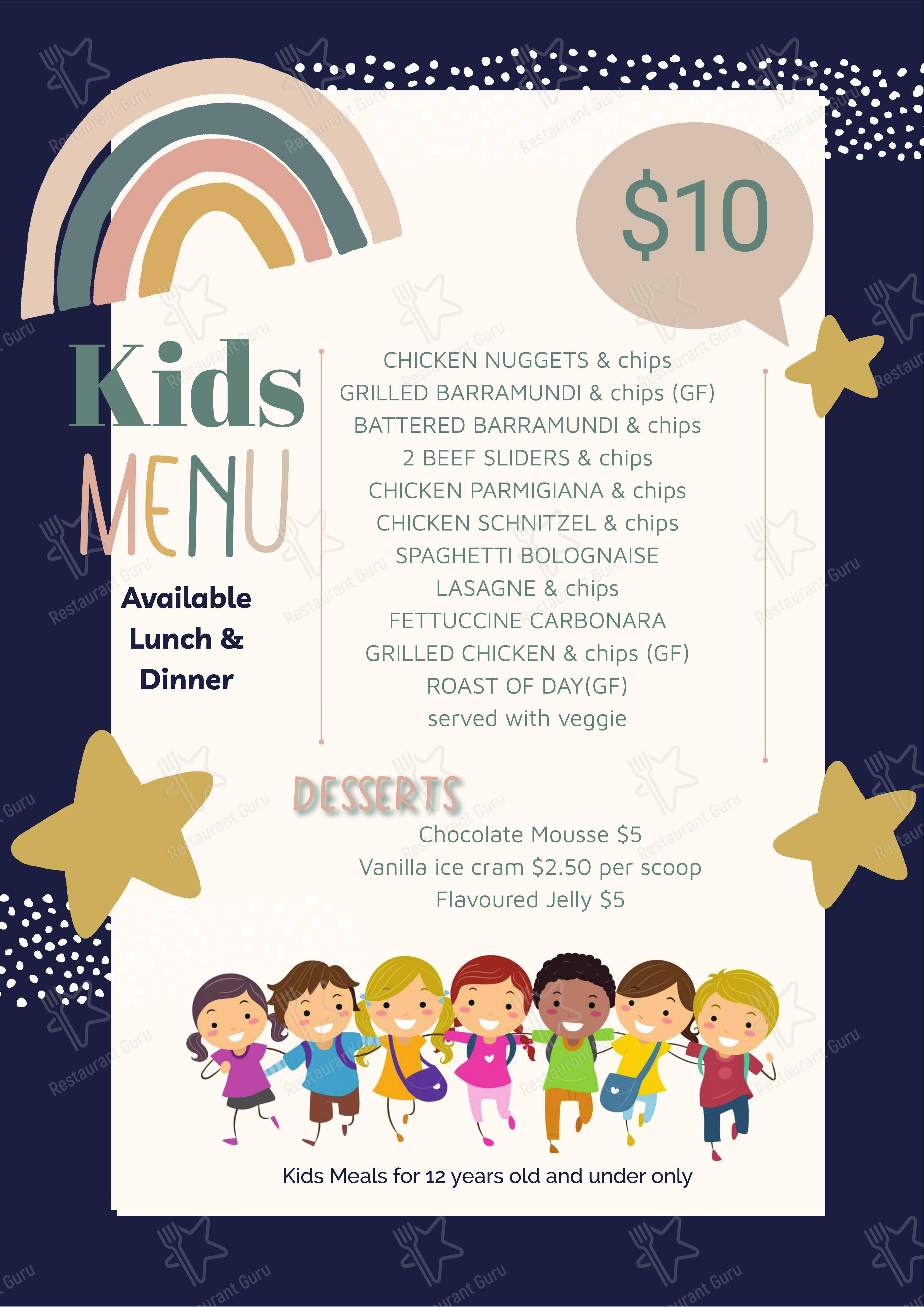 Menu at Hogan's Cafe & Bar Restaurant, Wallan