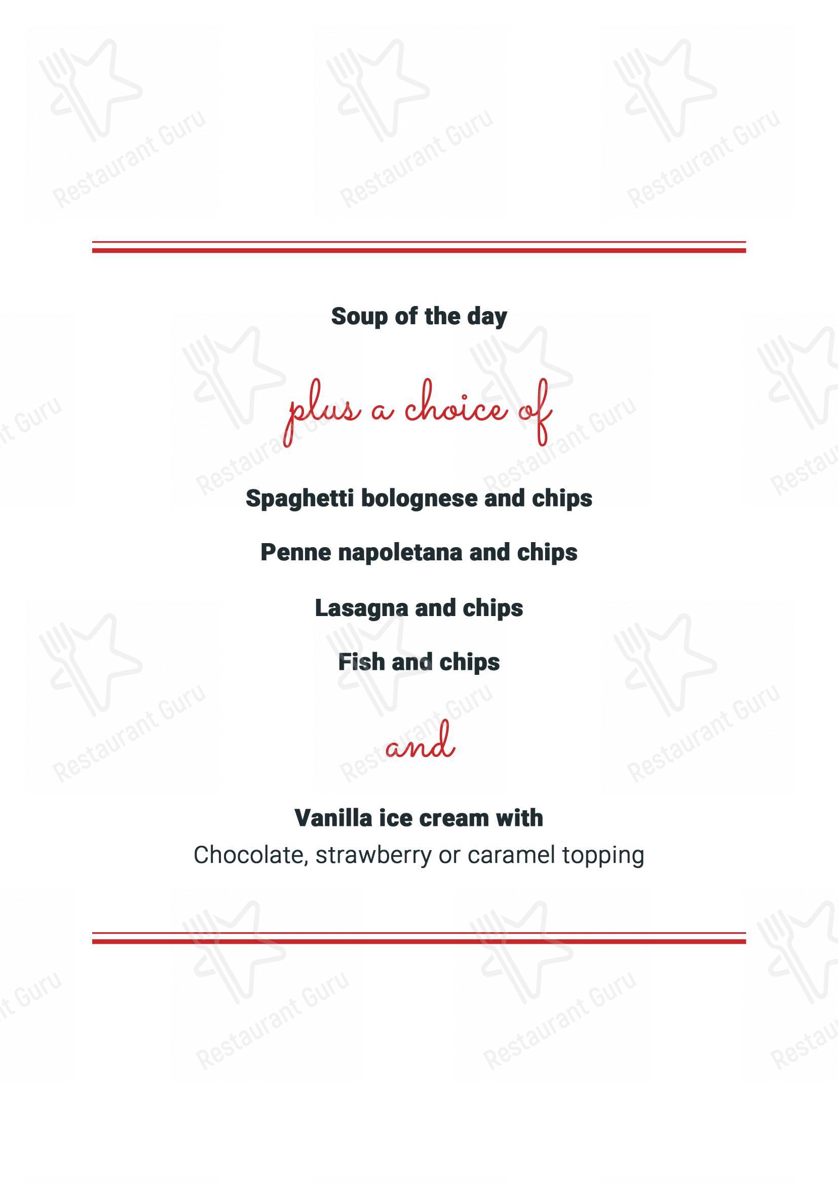 Menu at Capri Restaurant, Fremantle