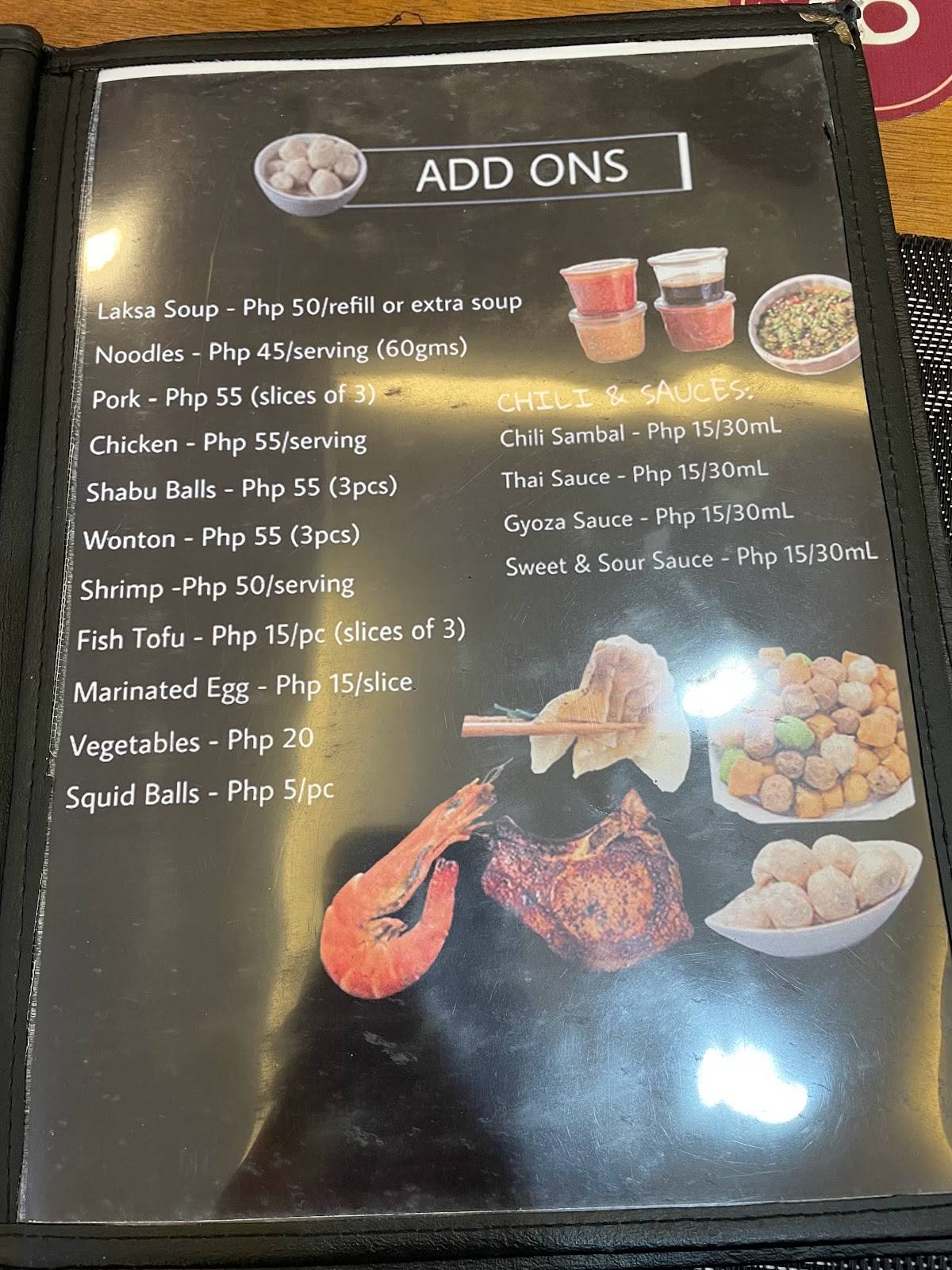 Menu at Tutong's Laksa - Mandaluyong restaurant, Mandaluyong