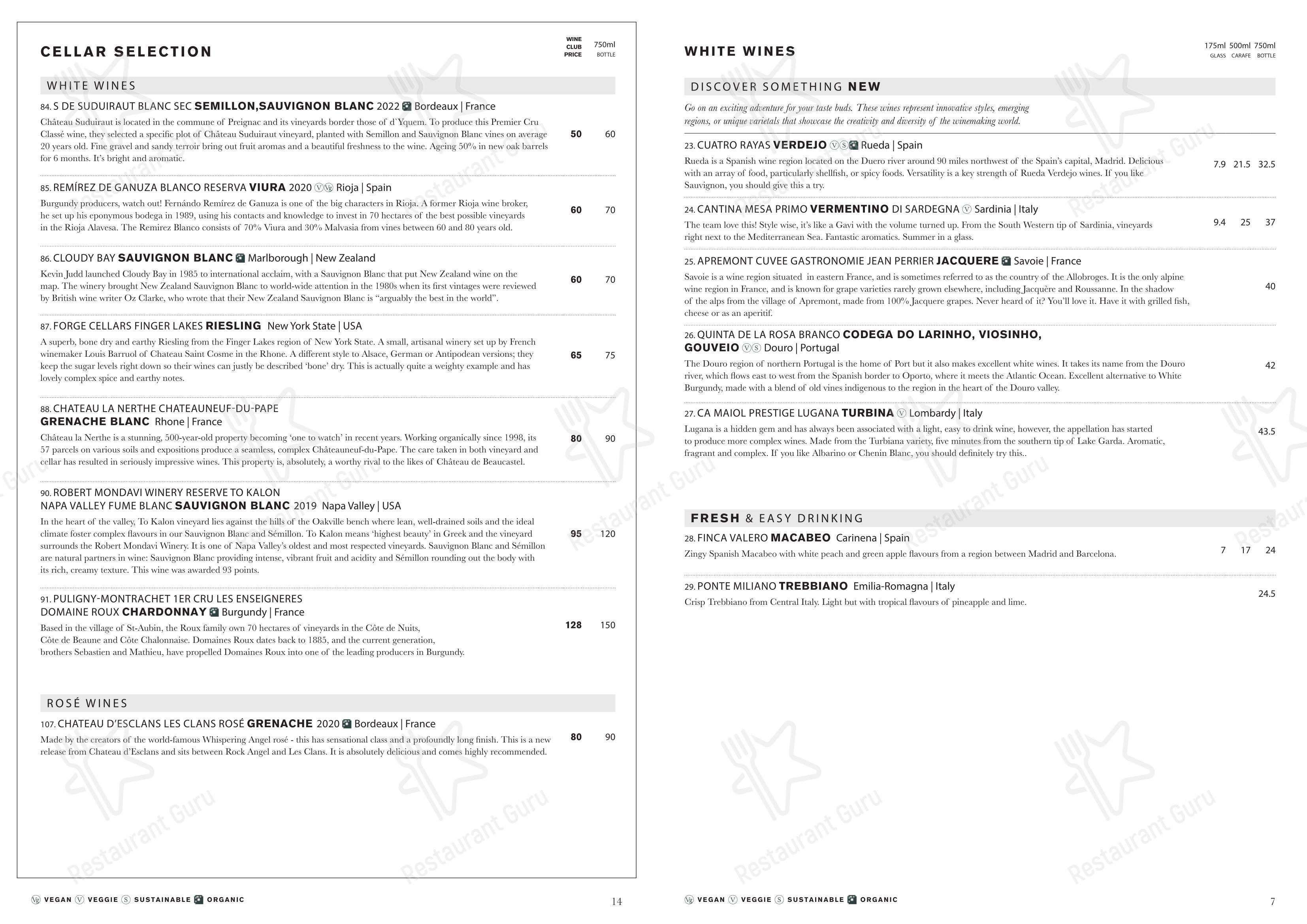 Menu at The Crown at Ampney Brook restaurant, Ampney Crucis