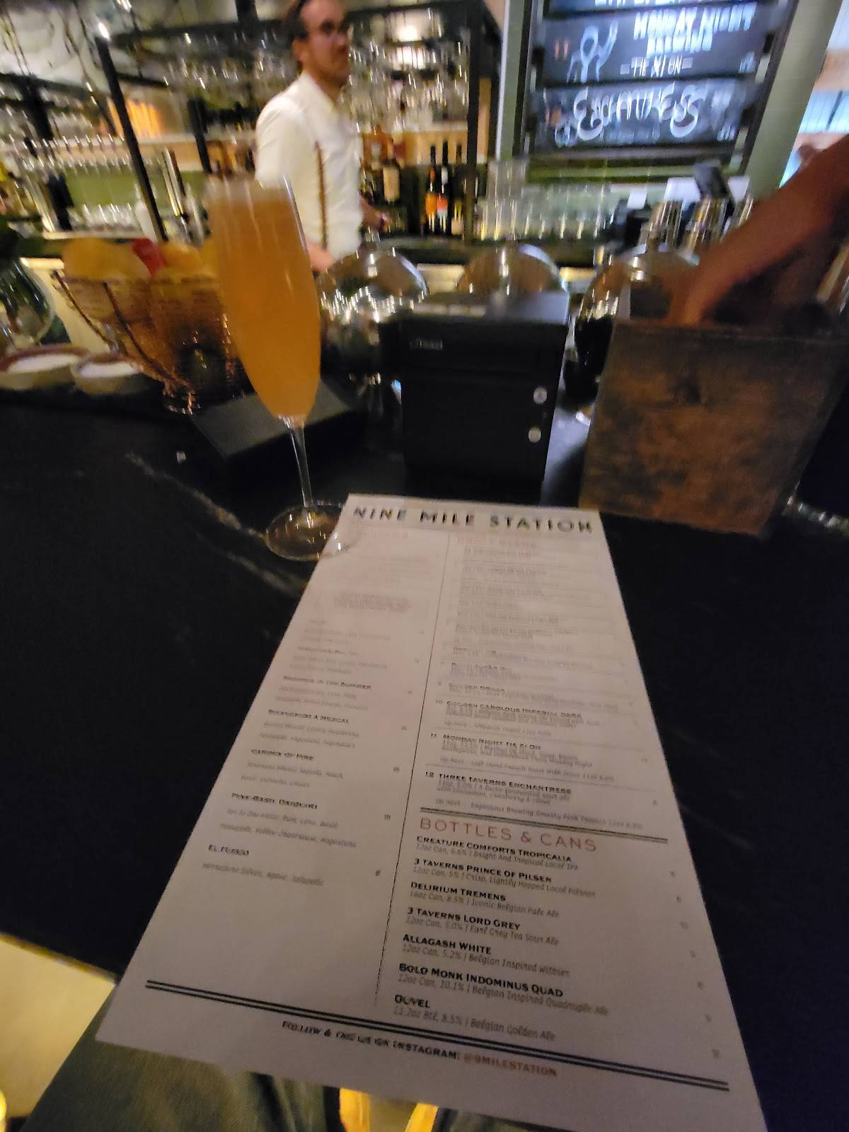 Menu at 9 Mile Station pub & bar, Atlanta, Ponce City Market