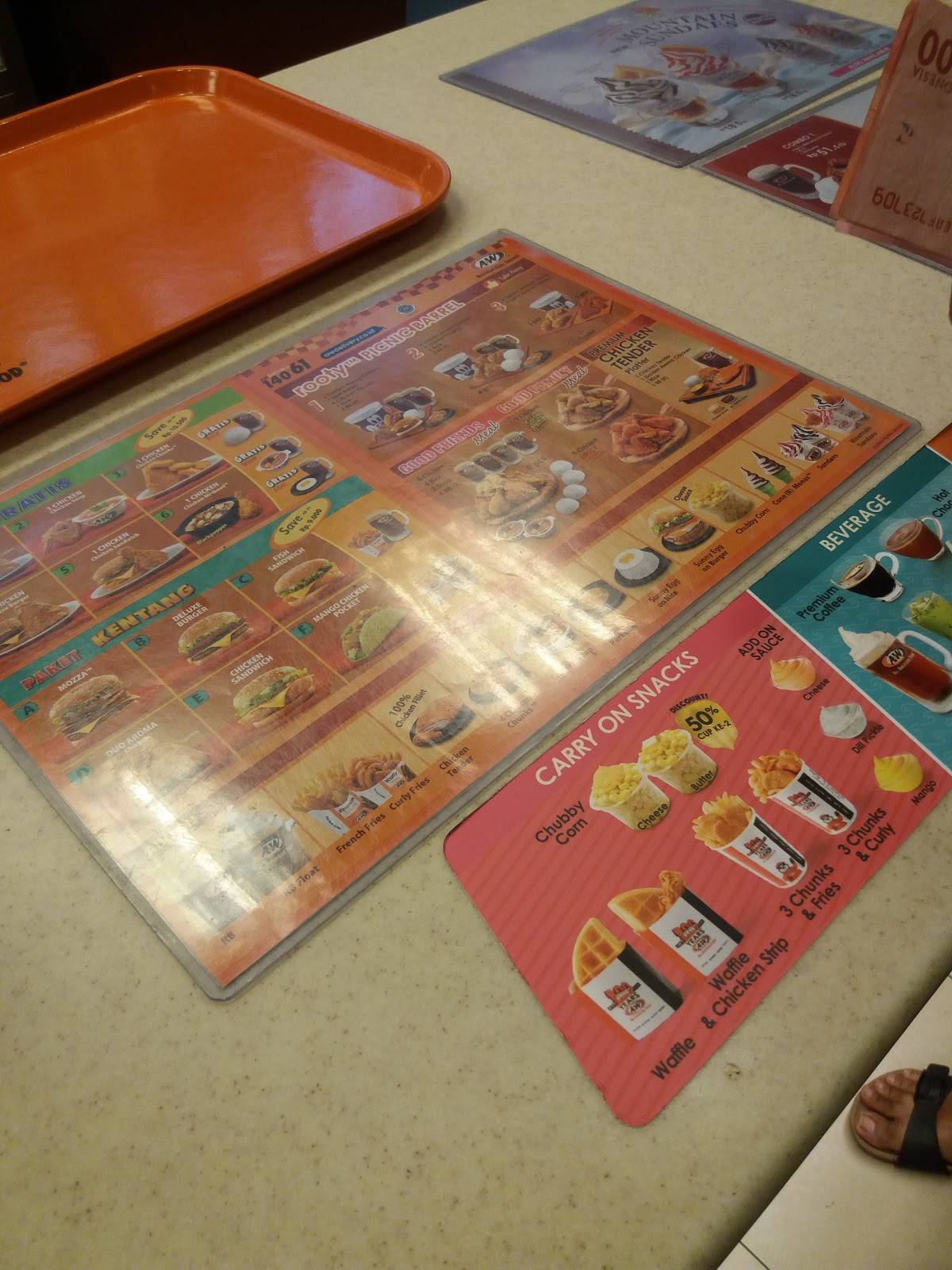 Menu at A&W Restoran - Mall Ambasador restaurant, South Jakarta