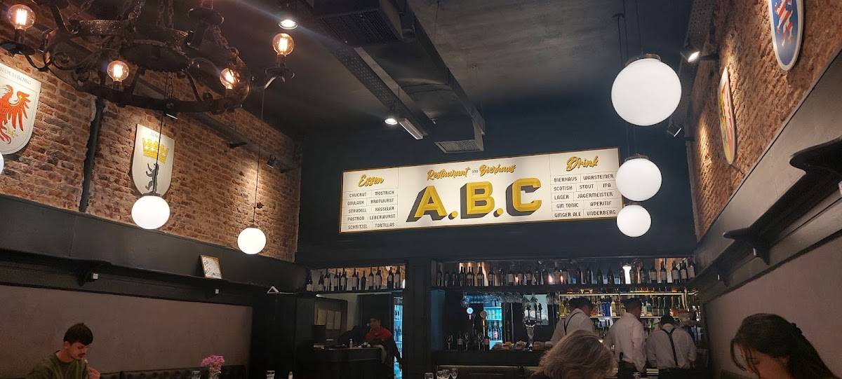 Menu at ABC RESTAURANT, Buenos Aires