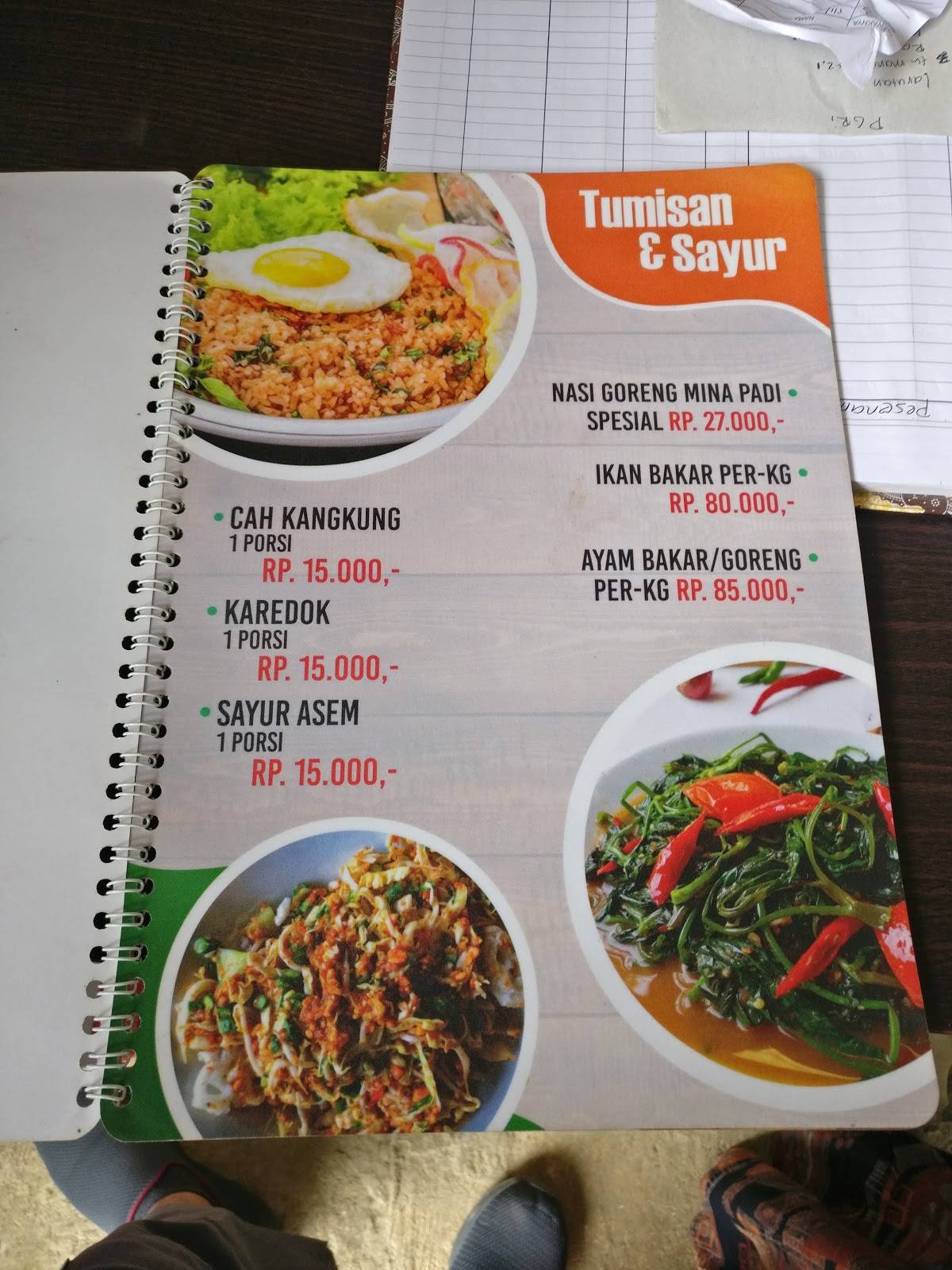 Carta del café AGRO WISATA MINA PADI SAWAH LEGA, Indonesia