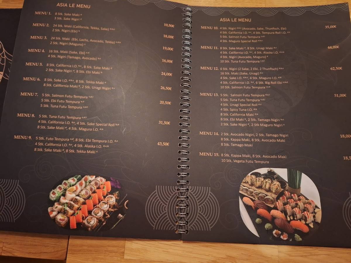 Speisekarte von ASIA LE restaurant, Bitterfeld-Wolfen