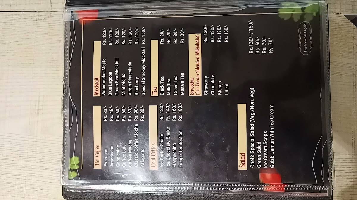 Menu at Rupar Tori Hotel & Restaurant, Agartala