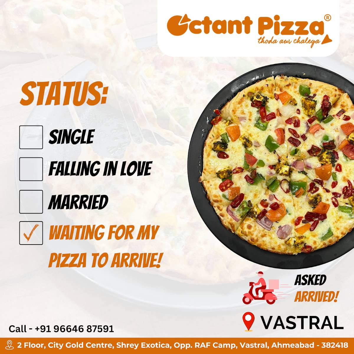 Menu at Octant Pizza Vastral Biggest Pizzeria in Ahmedabad Best ...