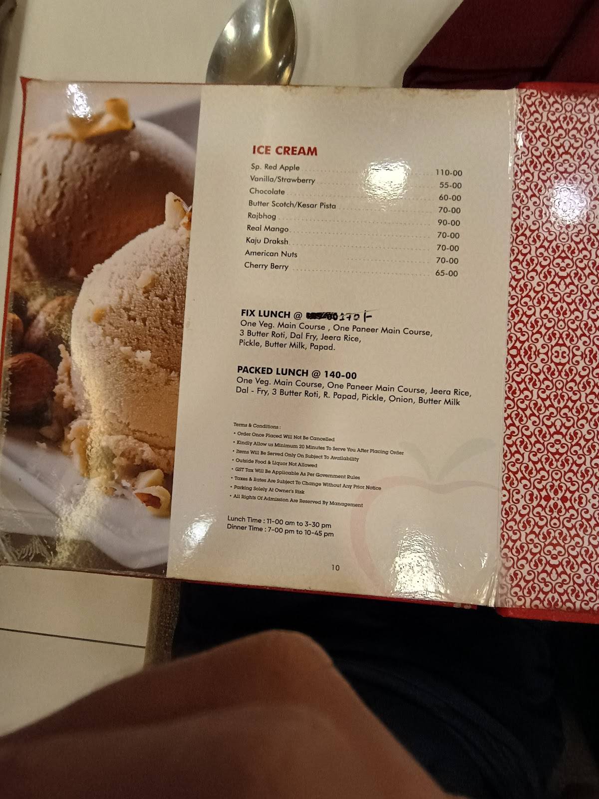 Menu at Red Apple Restaurant & Banquet, Ahmedabad