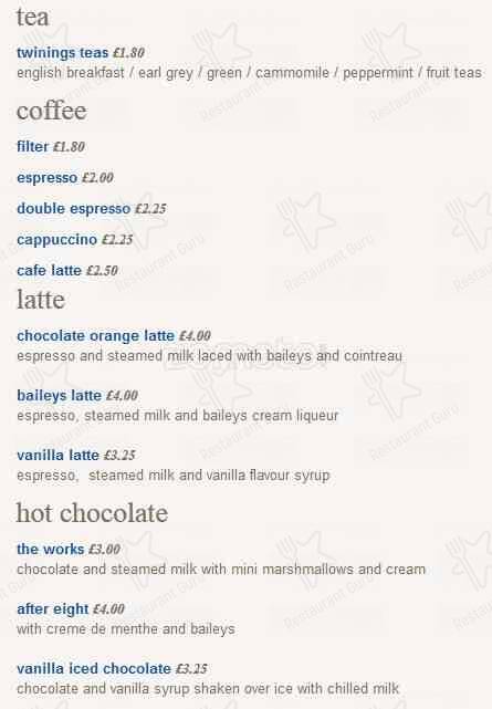 Menu at Albert’s Didsbury Restaurant & Bar, Manchester