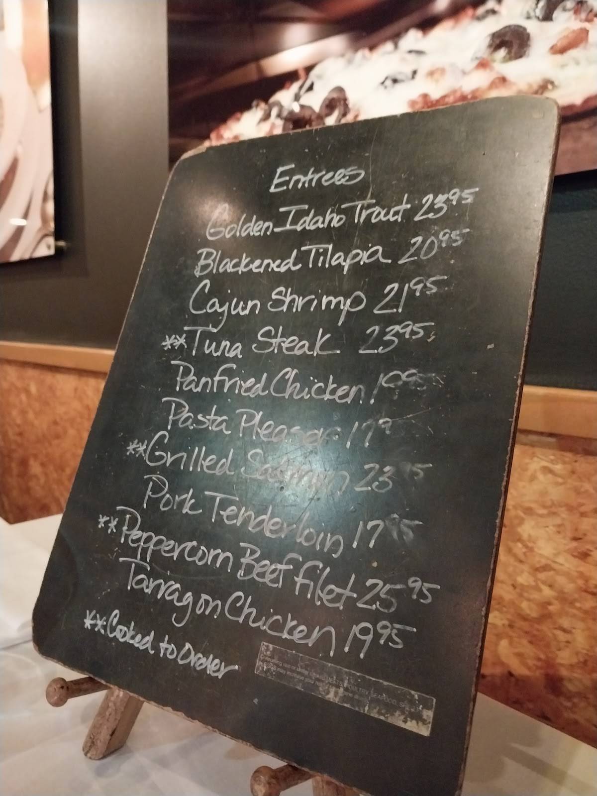 Menu at Almonds Restaurant, Clayton